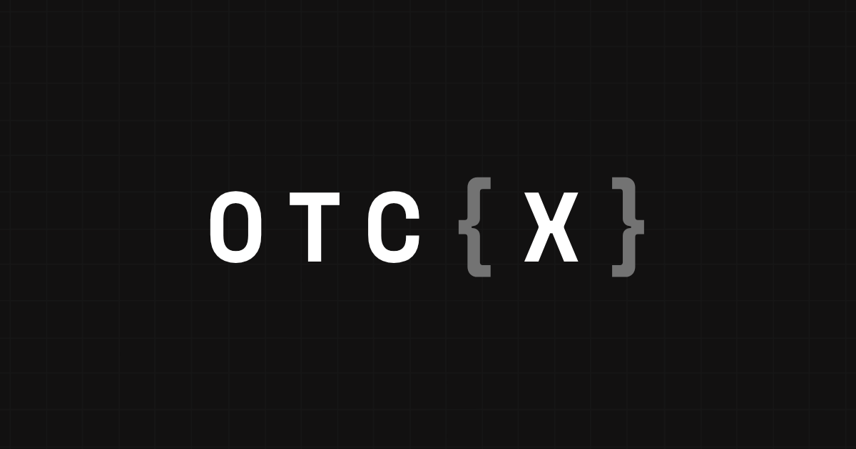 otcX - Decentralized OTC Marketplace
